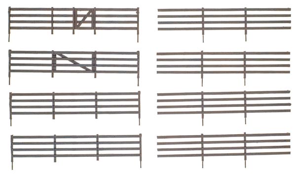 HO-scale rail fence