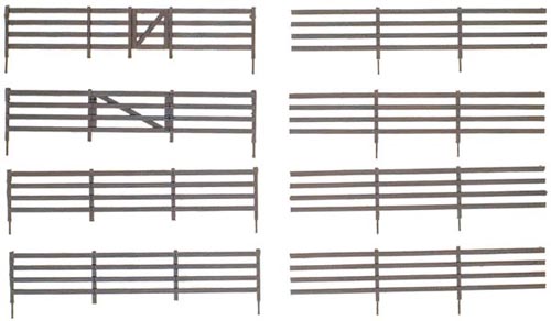 O-SCALE RAIL FENCE