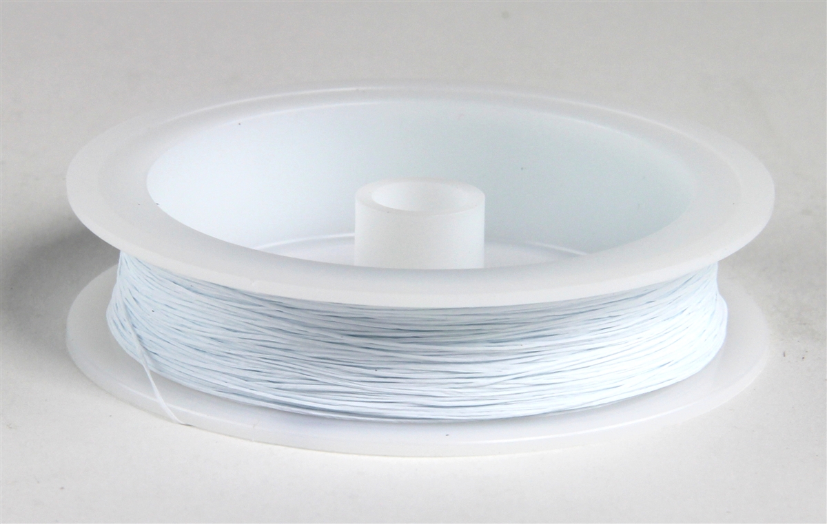 .006 heavy white elastic polymer telephone utility wire
