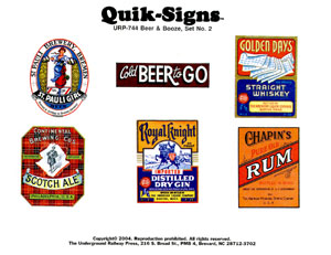 BEER AND BOOZE DECALS