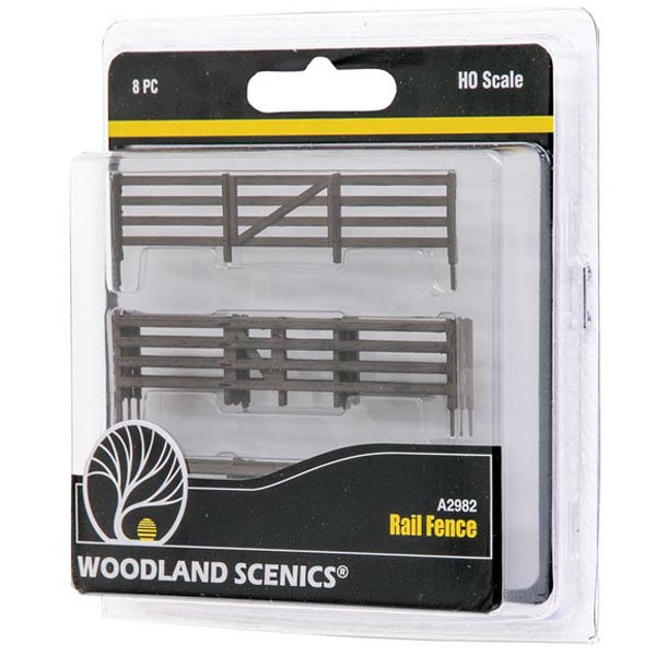 HO-scale rail fence