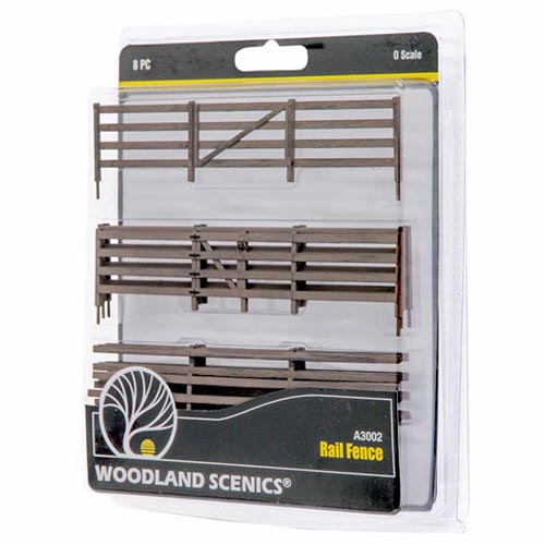 O-SCALE RAIL FENCE