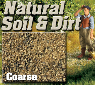 miniature model landscaping scenery supplies, dirt, soil